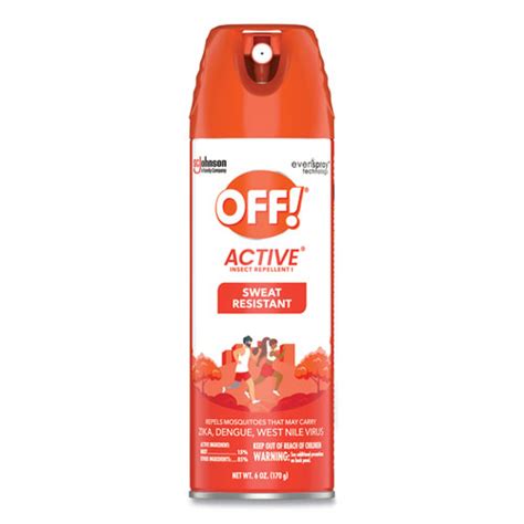 Off ® Active Insect Repellent 6 Oz Aerosol Spray 12 Carton Pr