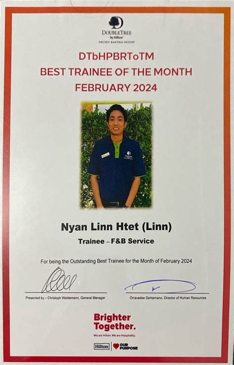 Nyan Linn Htet On Linkedin Wearehiltonwearehospitality
