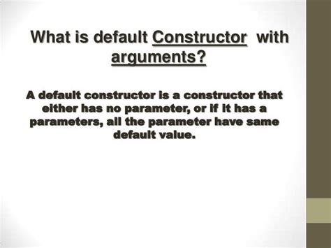 Constructor With Default Arguments And Dynamic Initialization Of Obje