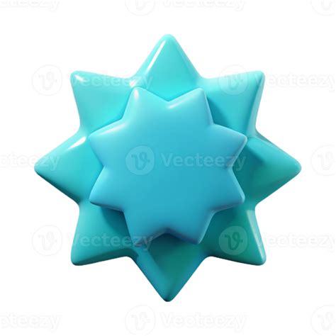 Spectacular Dramatic Mid Century Starburst Badge Scalable Flat Cyan Color Crisp Edges With