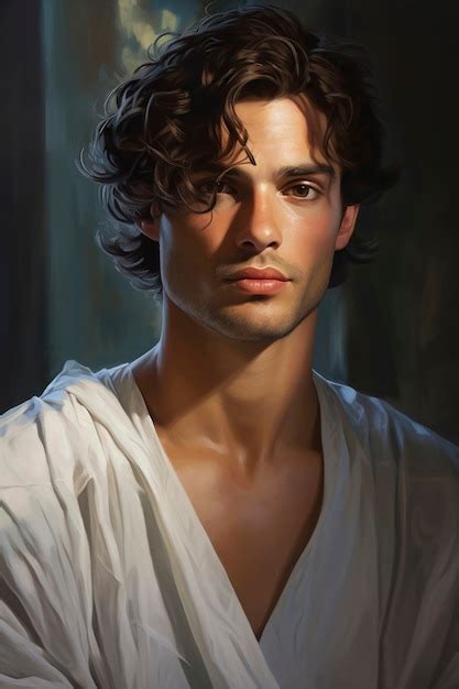 Peinture D Un Portrait D Homme Photo Gratuite