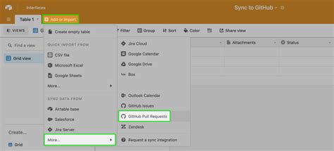 Airtable Sync Integration Github Pull Requests Airtable Support