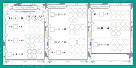 Maths Times Tables Missing Numbers