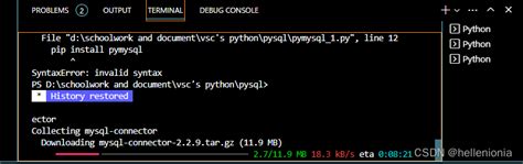 【visual Studio Code】配置连接并用python调用mysqlvscode Python Mysql Csdn博客