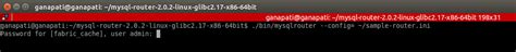 MySQL Configuring MySQL Router