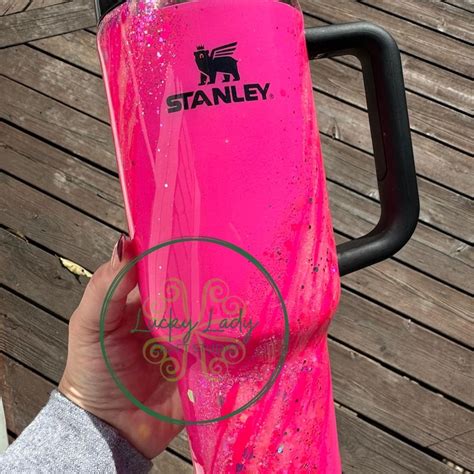 Pink Glitter Stanley Cup Etsy