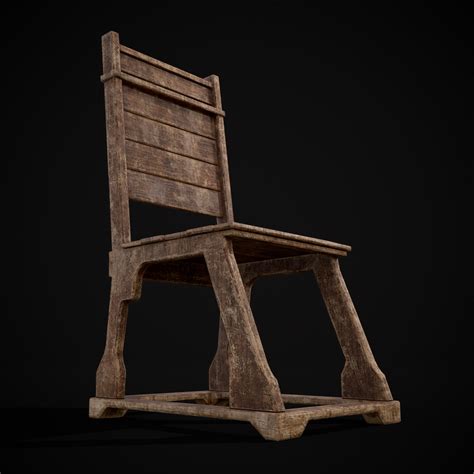 Sturdy Rustic Chair 3d Model By Get Dead Entertainment