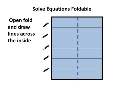 Solving Linear Equations Foldable Ppt Download