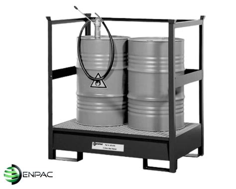 Two Drum Fire Resistant Steel Stacker Secure Drum Storage