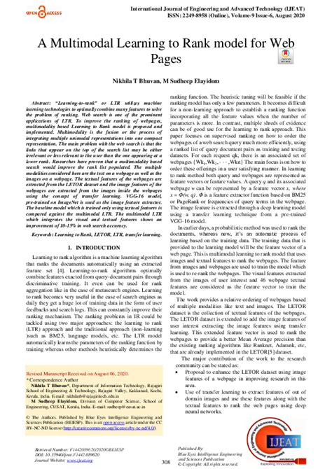 pdf a multimodal learning to rank model for web pages