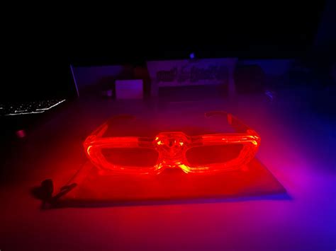 Gogoravers™ Neon Glasses Party 3 Flashing Settings Cyberpunk Blinking