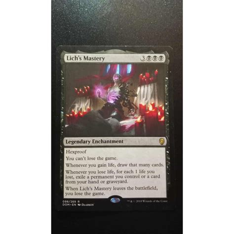 Mtg Lichs Mastery Dominaria Shopee Philippines