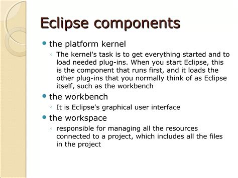 introduction to eclipse ide ppt operating systems computer