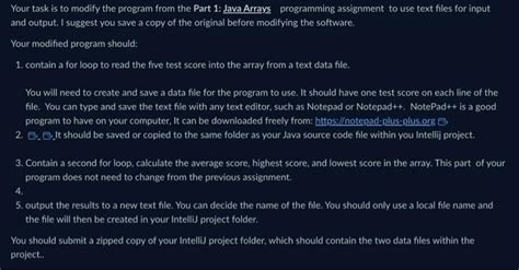 Solved Your Task Is To Create A Java I P O Program That