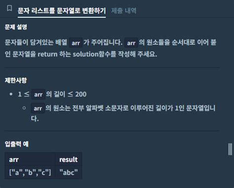 [java 프로그래머스] 코딩 기초 트레이닝 문자 리스트를 문자열로 반환하기