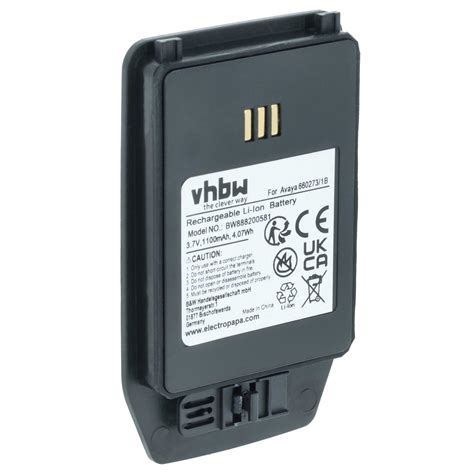 Vhbw Batterie Compatible Avec Mitel Dt433 Ex Téléphone Portable 1100mah 37v Li Ion Leroy