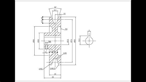 기어박스2 3번 V 벨트풀리 Inventor Youtube