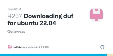 Downloading Duf For Ubuntu Issue Muesli Duf GitHub