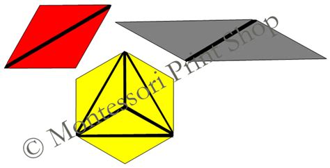 Montessori Constructive Triangles Large Hexagonal Box With Instructions Made By Teachers