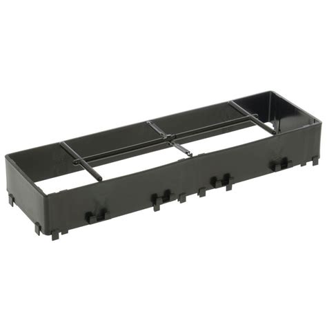Rectangular Black Plastic Ice Chiller Riser 22l X 7w X 2 3 4h