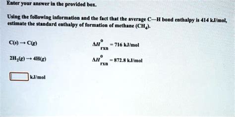 solved enter your answer in the provided box using the following