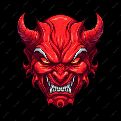 Premium Psd Red Devil Art Illustrations For Stickers Tshirt Design