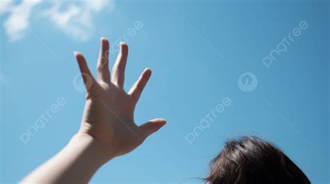 Womans Hand Reaching Out