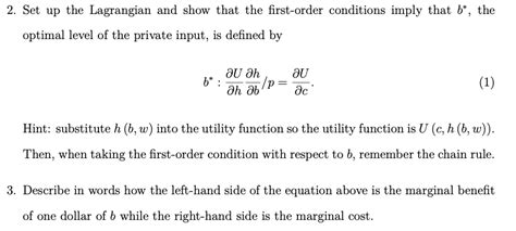 2 set up the lagrangian and show that the