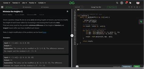 Rushikesh Wakde On Linkedin Day 52100 🏔️ Minimize The Height 📉 🔍 Problem Given An Array Of