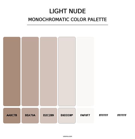 Light Nude Color Palettes Colorxs