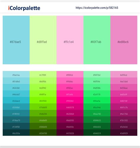 273 Mint Green Color Palettes And Gradient Ideas Icolorpalette