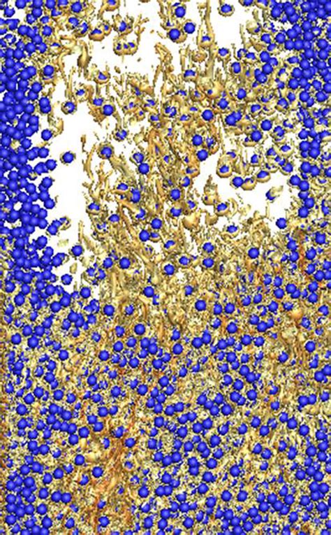 The Lambda Vortex Structure Yellow Isosurfaces In The Bubbling