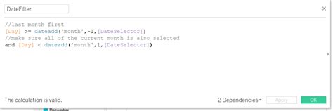 Use A Parameter To Filter For A Month In Tableau TAR Solutions