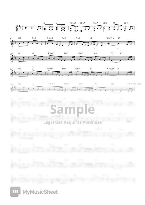 송명희 최덕신 나의 노래가 되시는 하나님 D Key 멜로디악보 Sheets By 생명의건반