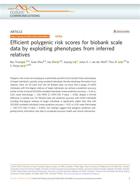 Pdf Efficient Polygenic Risk Scores For Biobank Scale Data By