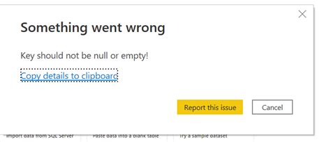 Solved Unable To Read Json Key Should Not Be Null Microsoft Fabric
