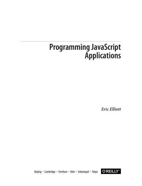 Programming Javascript Applications Robust Web Architecture With Node E Books Max30