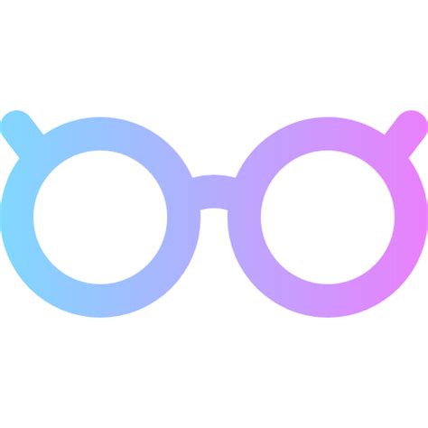 Eyeglasses Super Basic Rounded Gradient Icon