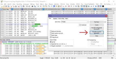 Notepad Notepad Sample Text Occurences Within A File Number Of