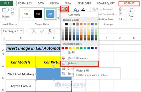 How To Insert A Picture In A Cell Automatically 3 Methods Exceldemy