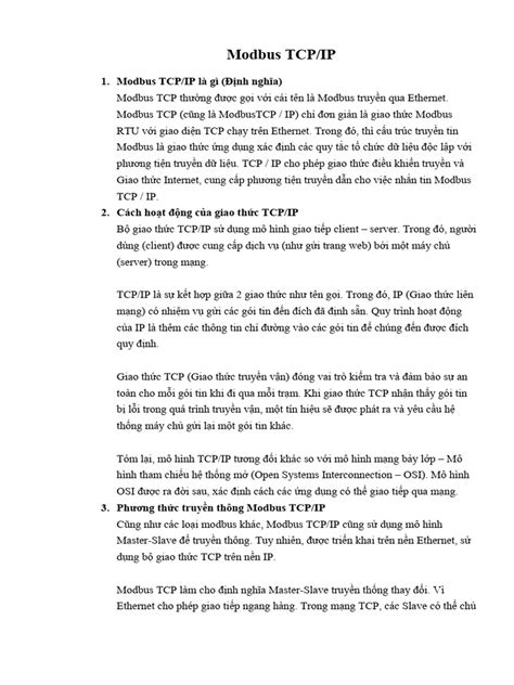 Modbus Tcp Pdf