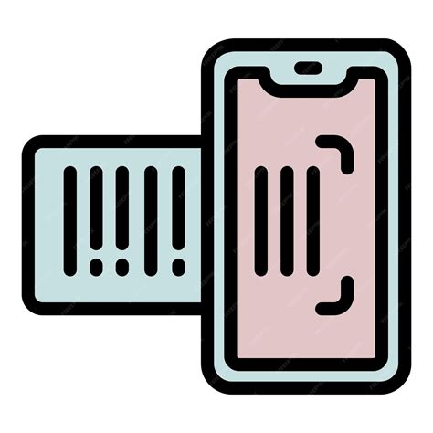 Premium Vector Phone Scan Qr Code Icon Outline Vector Mobile