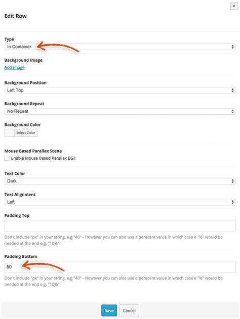 Salient Theme Edit Row In Container Padding Bottom WPLauncher