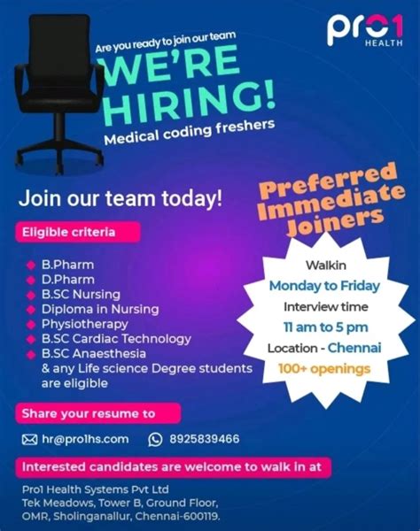100 Medical Coding Openings For Freshers Bpharm Dpharm Nursing Bsc Pro1 Health