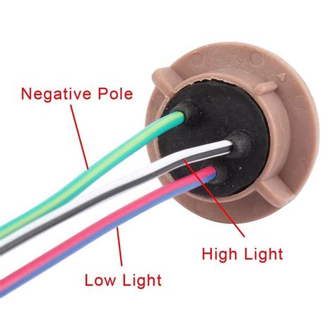 2 Pcs 7443 Bulb Socket Female Adapter For Brake Li Grandado