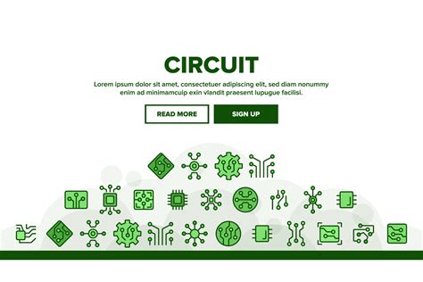 Circuit Computer Chip Landing Header Graphic By Stockvectorwin · Creative Fabrica