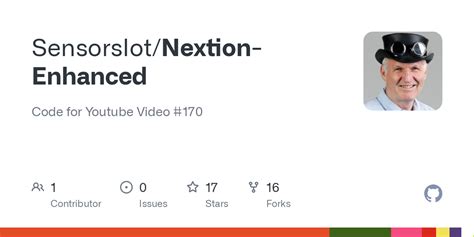 GitHub SensorsIot Nextion Enhanced Code For Youtube Video