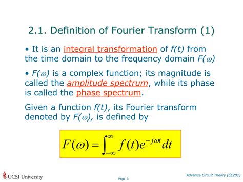 Solution Fourier Transform In Circuit Studypool