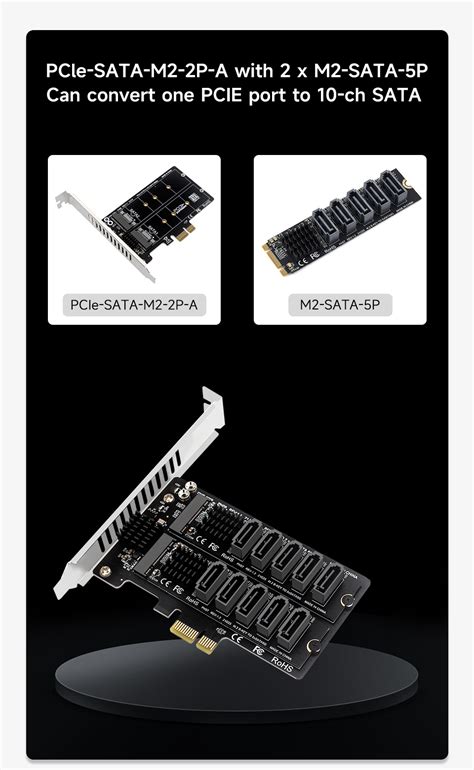 Buy Waveshare 23318 M2 Ngff Sata To 5 Ch Sata3 Expander Jmb575