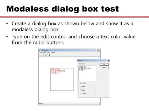 Ppt Chapter 8 Dialog Boxes And Property Sheet Powerpoint Presentation